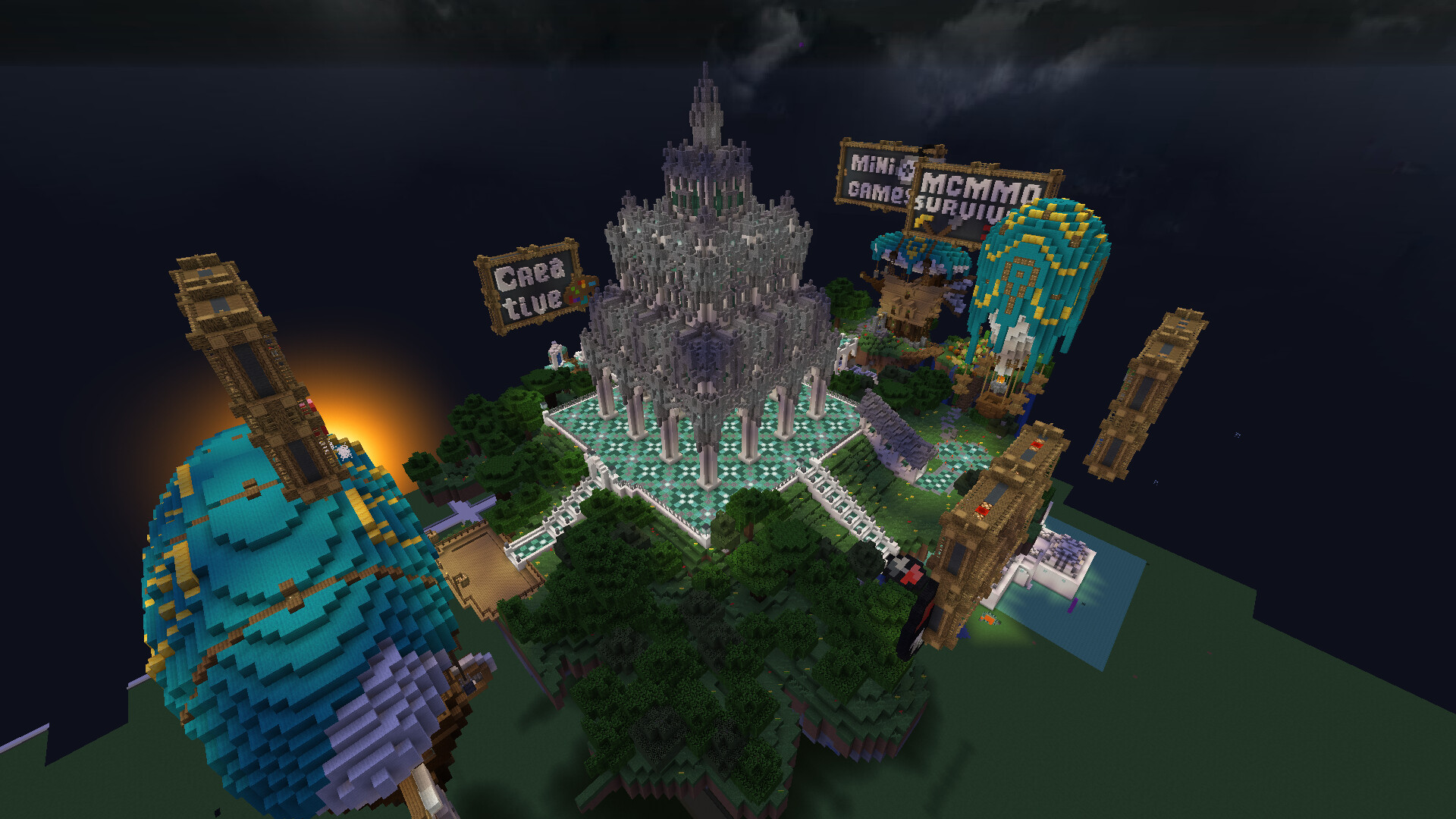 Legocraft Spawn Floating island Schematic Minecraft Map