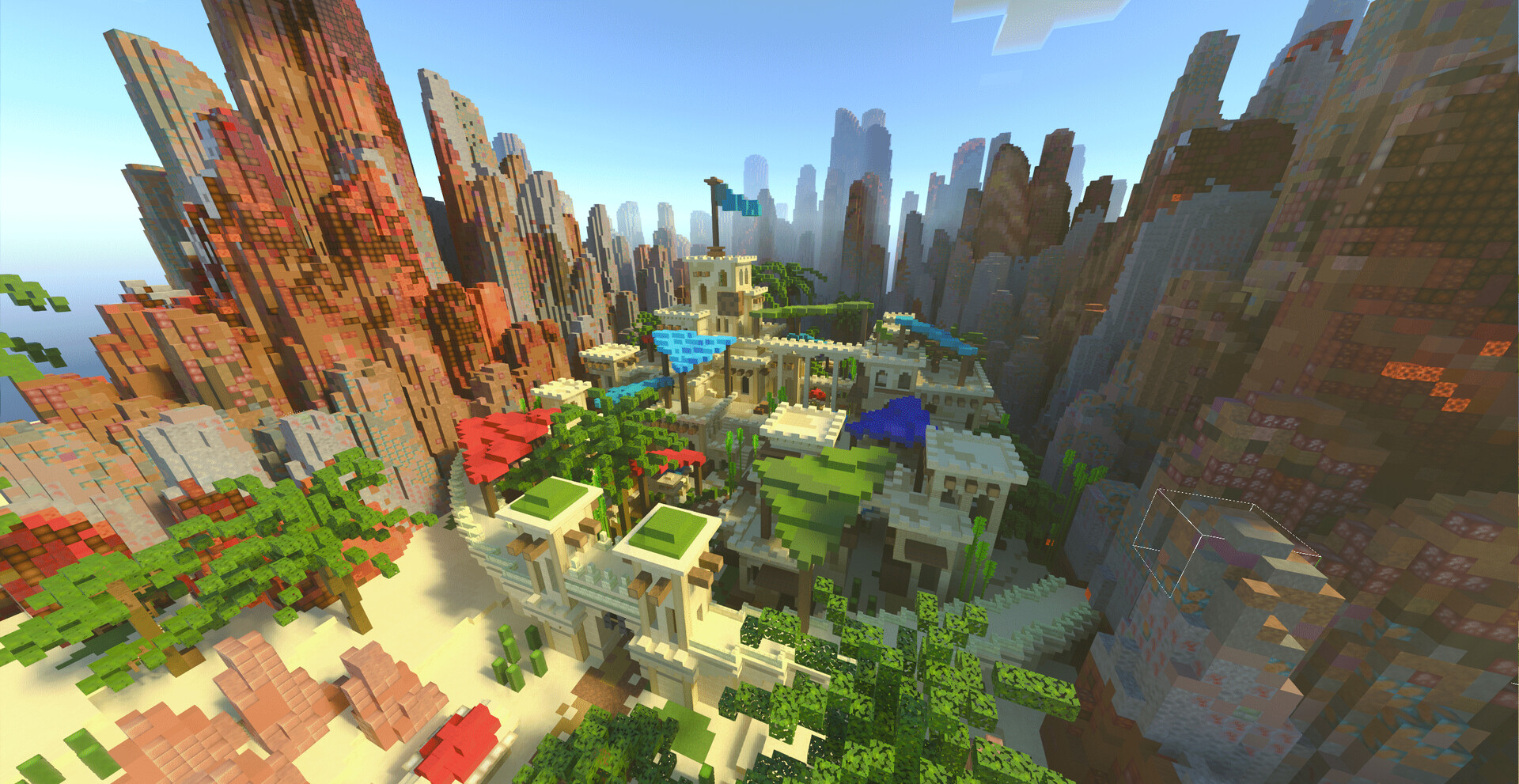 Sand Fortress In RTX Minecraft Map