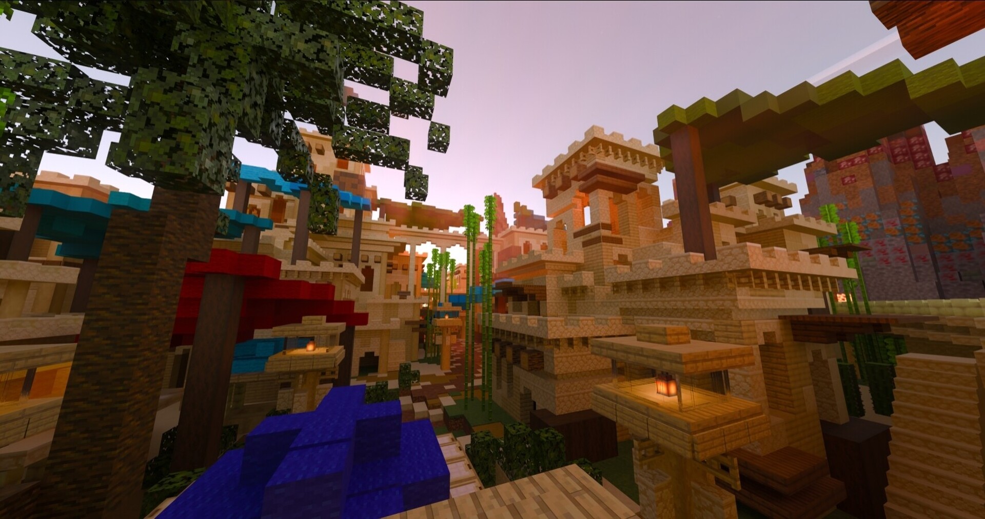 Sand Fortress In RTX Minecraft Map