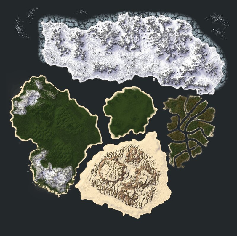 Alfheim: MultiBiome 8x8k Map Minecraft Map