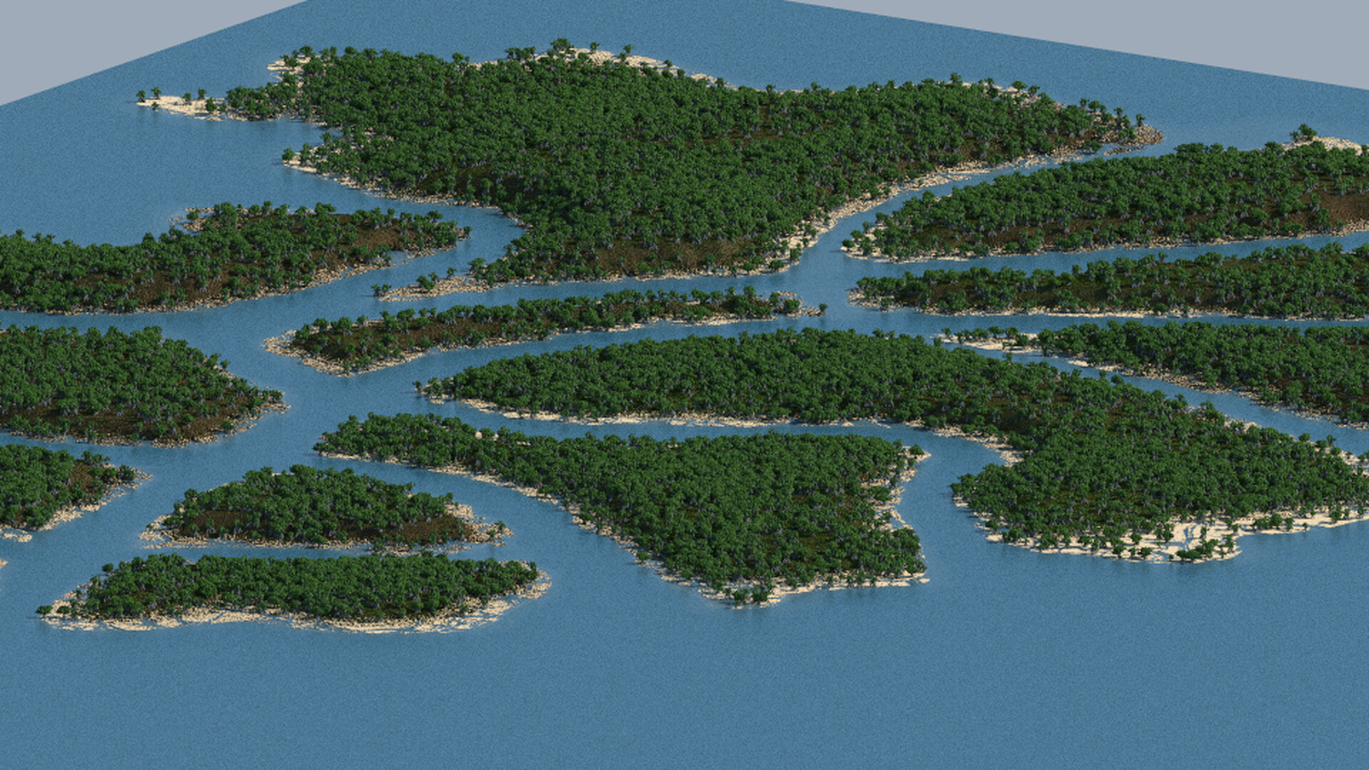 Alfheim: MultiBiome 8x8k Map Minecraft Map