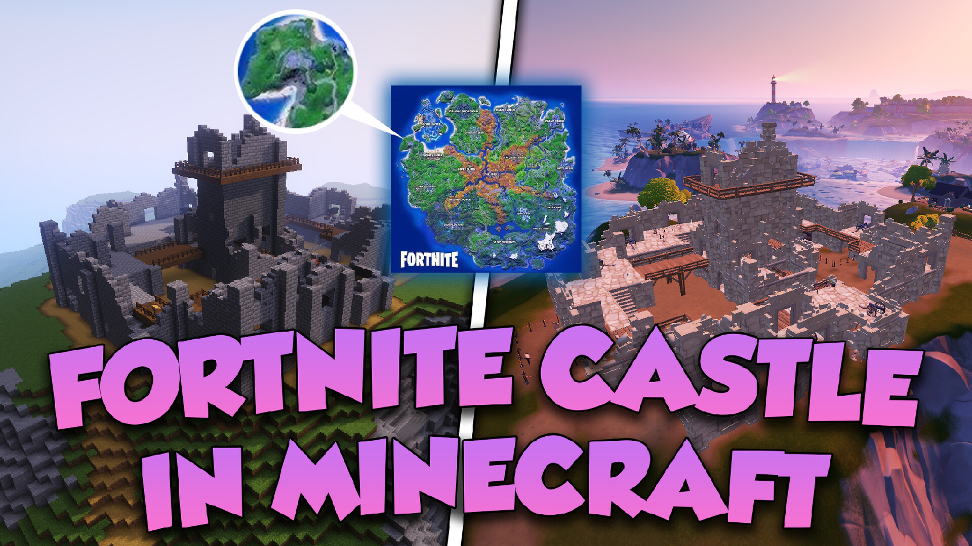Fortnite - Castle Minecraft Map