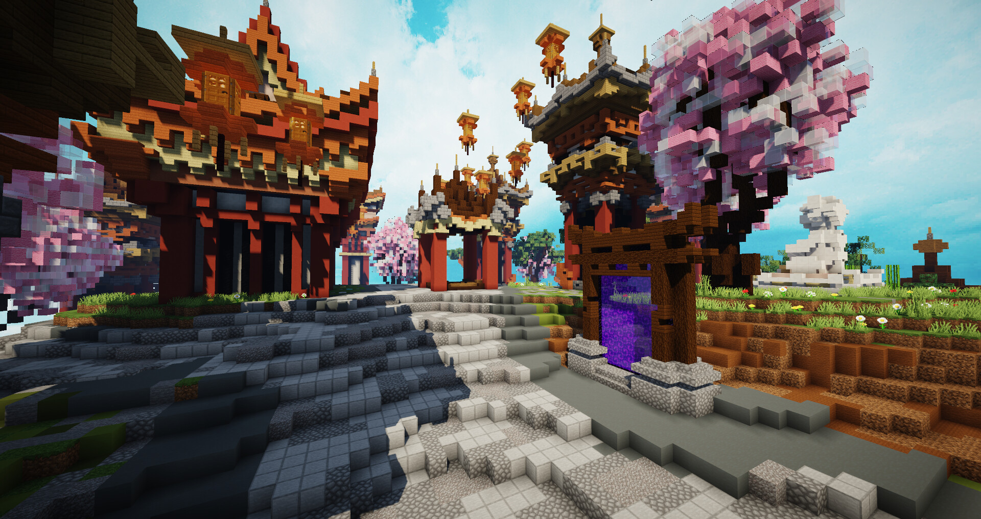 KitMap Spawn - Oriental Theme Minecraft Map