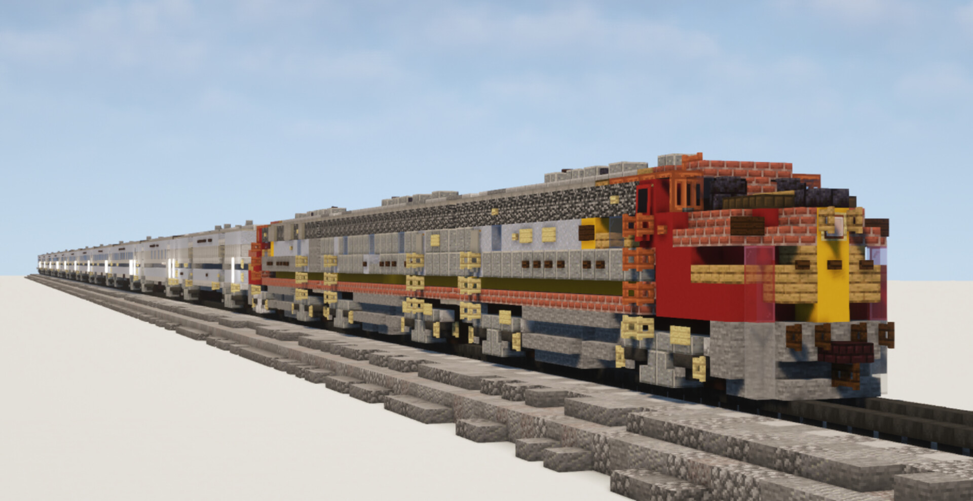 1.5:1 Scale AT&SF San Diegan Passenger Train Minecraft Map