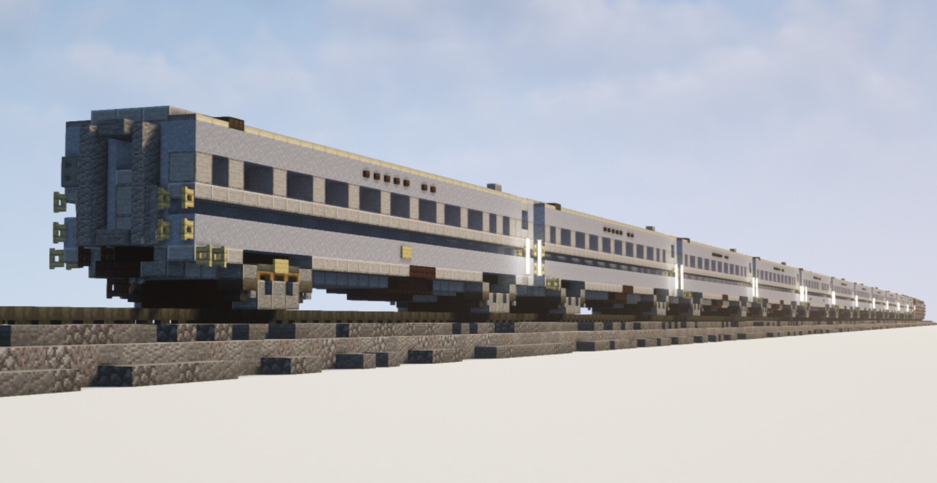 1.5:1 Scale AT&SF San Diegan Passenger Train Minecraft Map