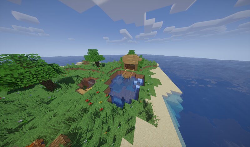 small fishing spot in spring Minecraft Map