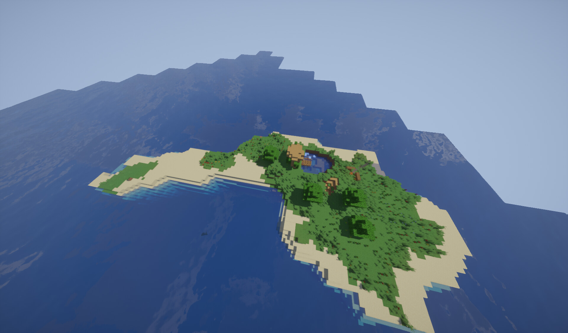 small fishing spot in spring Minecraft Map