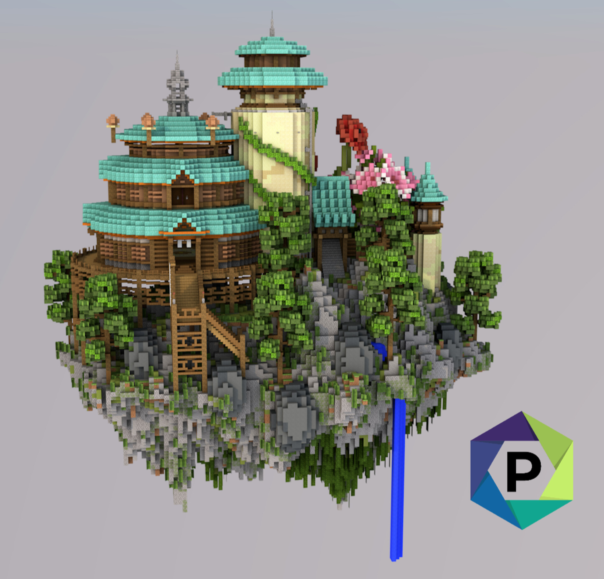 Oriental Palace Floating Hub | 1.8+ Minecraft Map