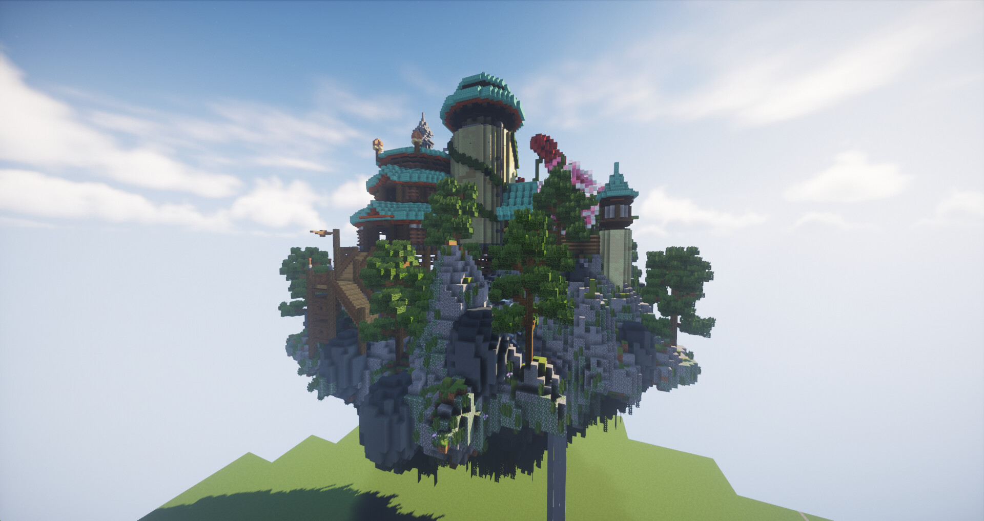 Oriental Palace Floating Hub | 1.8+ Minecraft Map