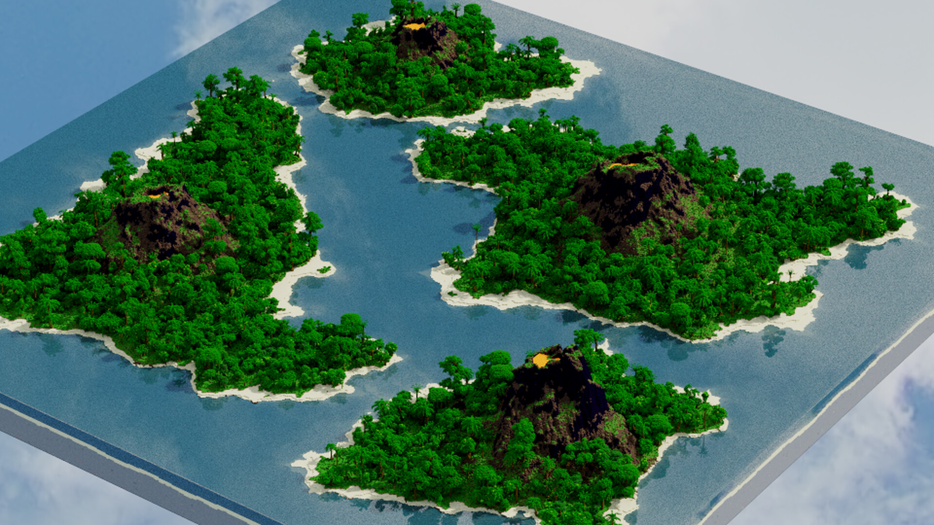 Volcanic Islands - 1.17 - 1k x 1k Minecraft Map