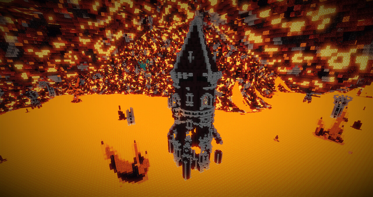 Custom Nether Biome Terrain Generation Minecraft Map