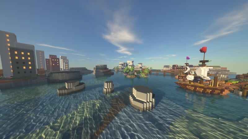 Contemporary City │ Large Hub/Lobby [Download] Minecraft Map