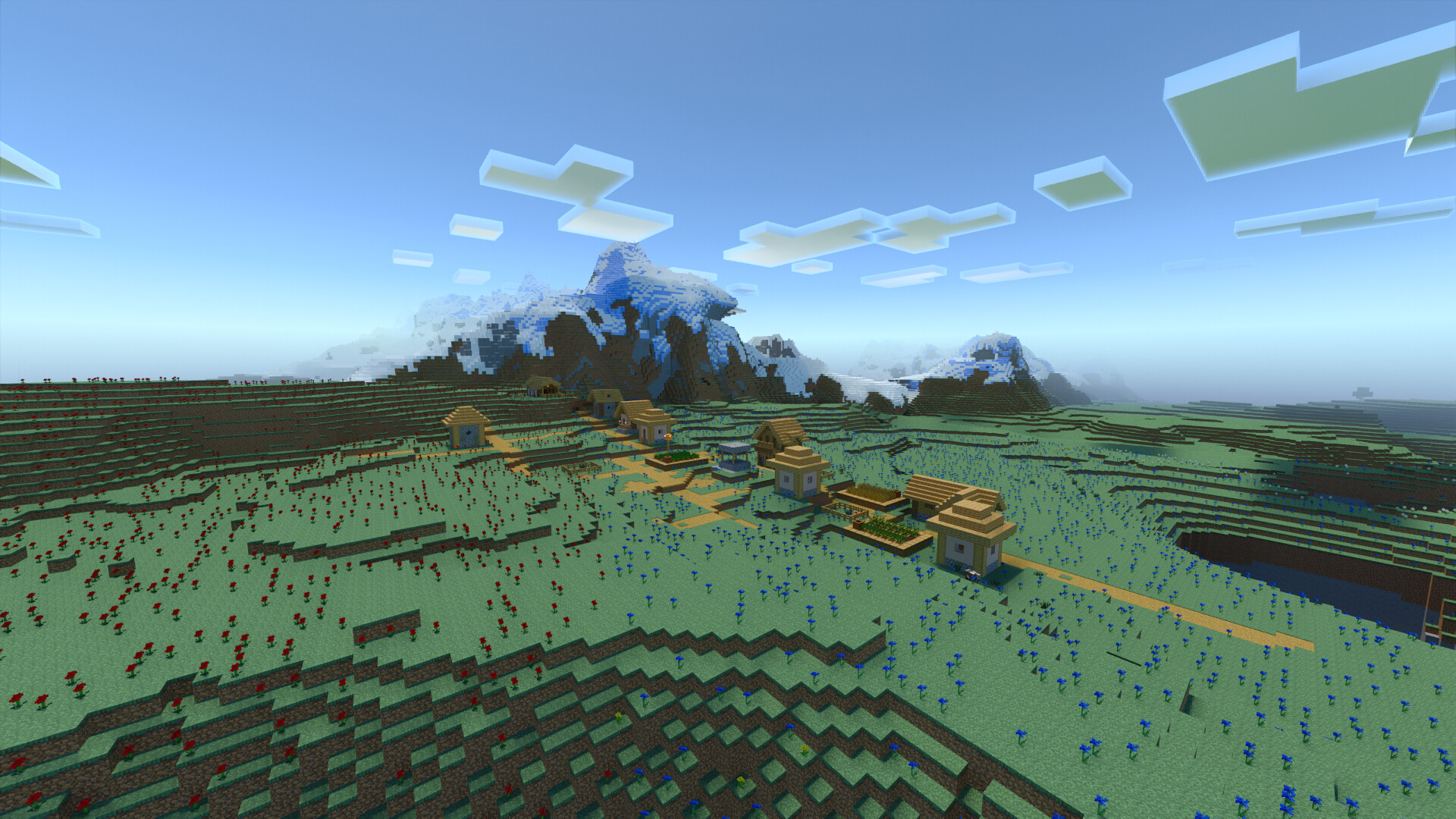 Snowy Valley Map for 1.18+ / Java Edition and Bedrock Edition Minecraft Map