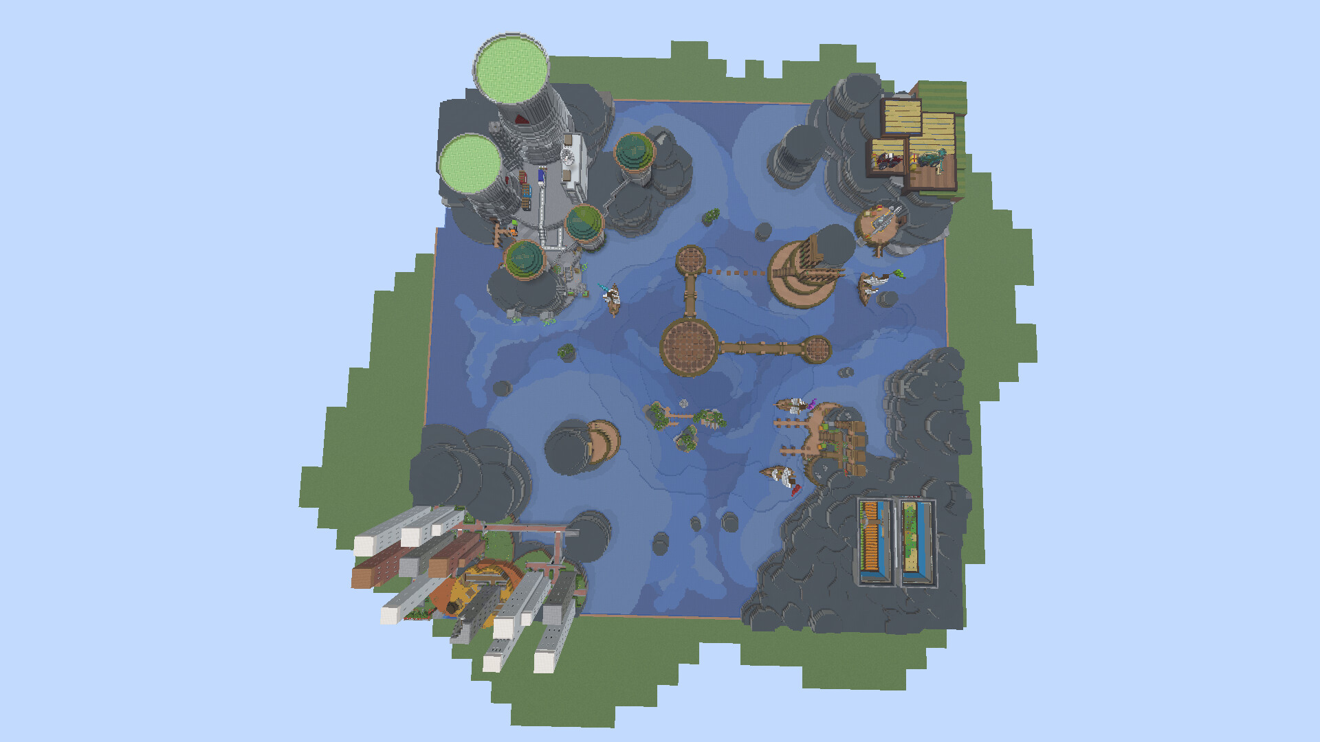 Contemporary City │ Large Hub/Lobby [Download] Minecraft Map