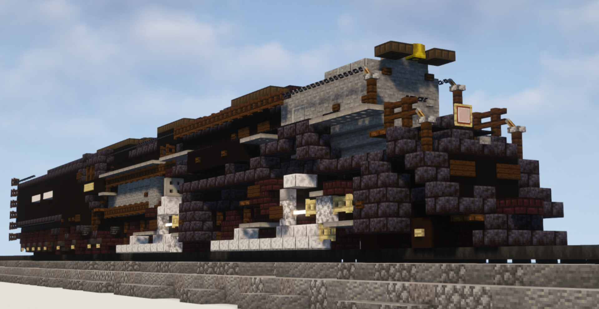 1.5:1 Scale Union Pacific Big Boy #4014 Steam Locomotive Minecraft Map