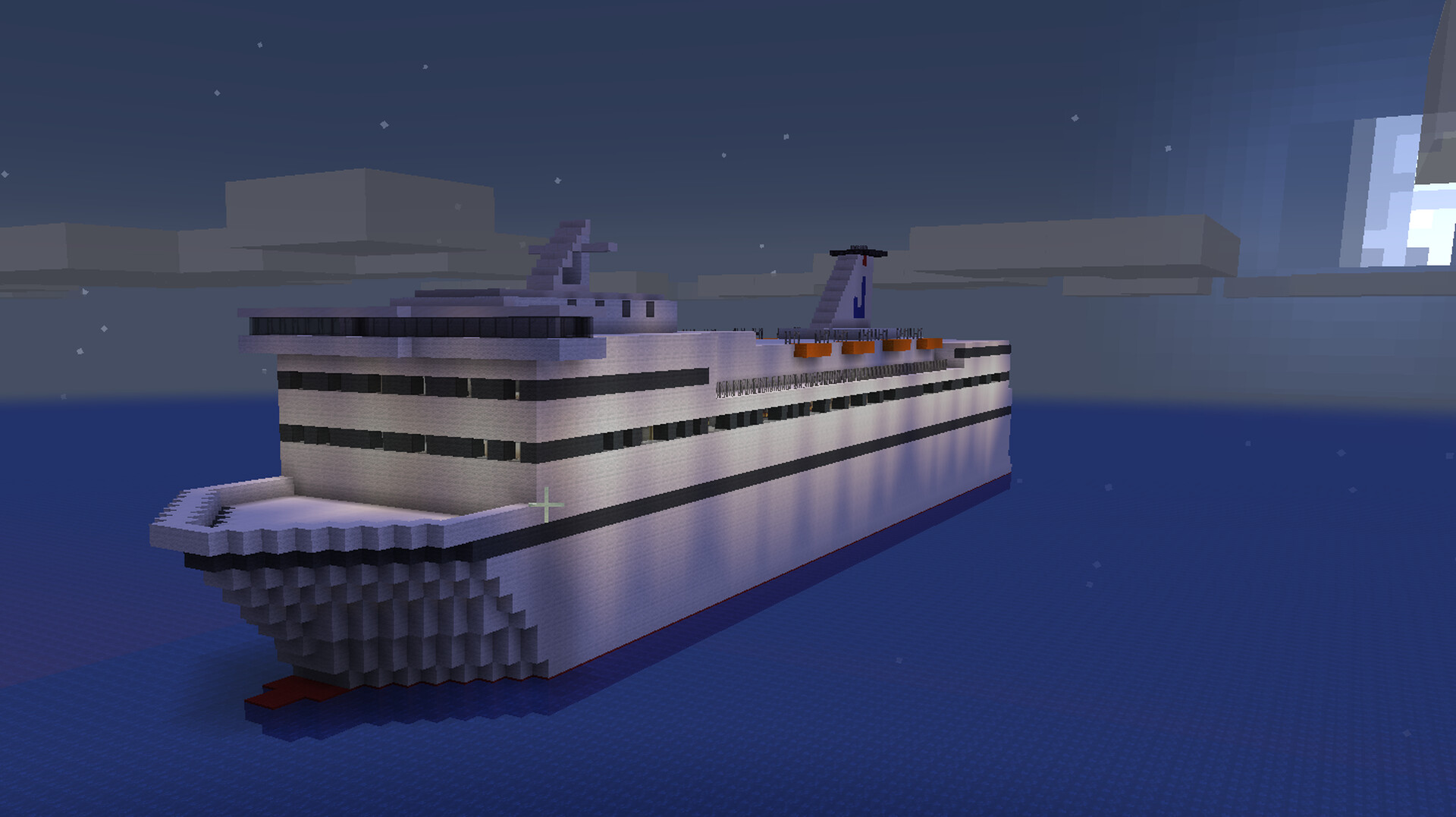 Rebuilded cargo vessel into compact modern ferry Minecraft Map