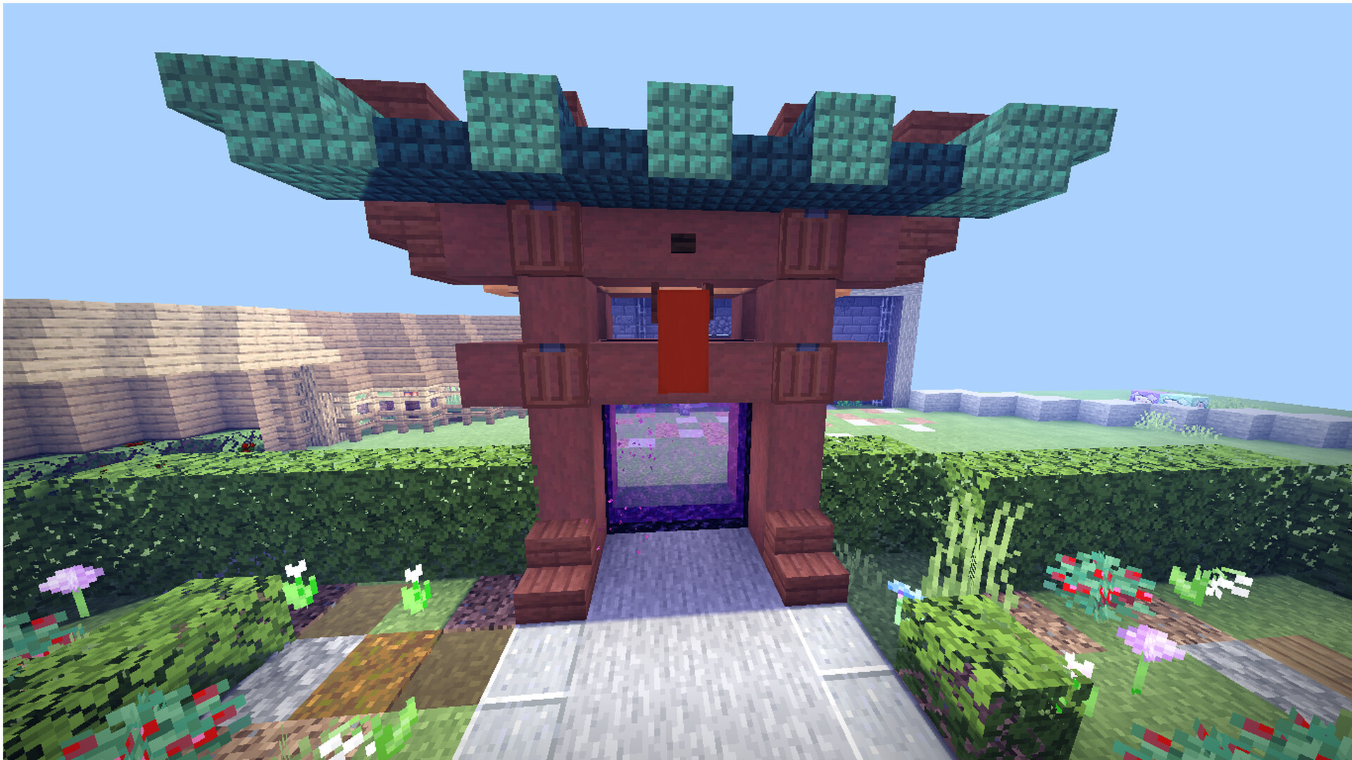 Japanese server spawn Minecraft Map