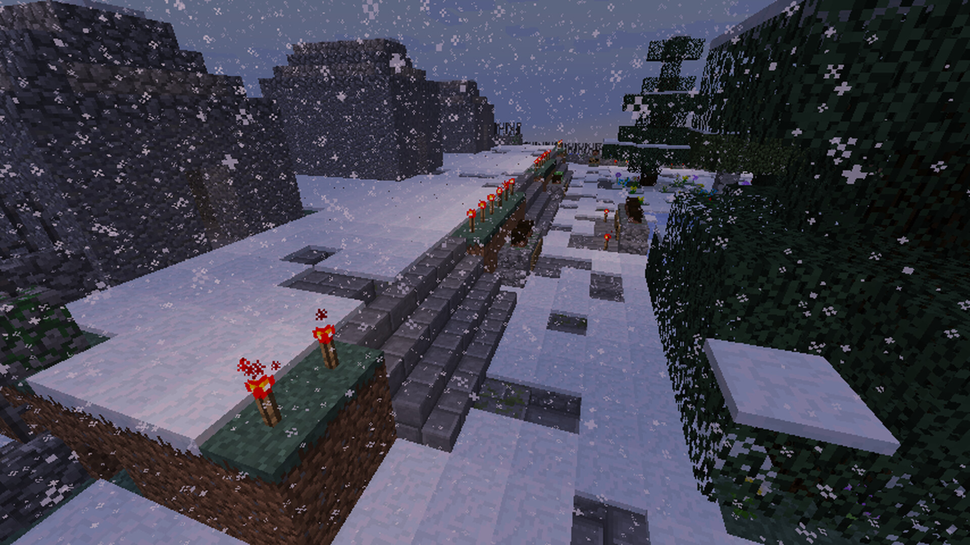 Winter Cemetery Minecraft Map