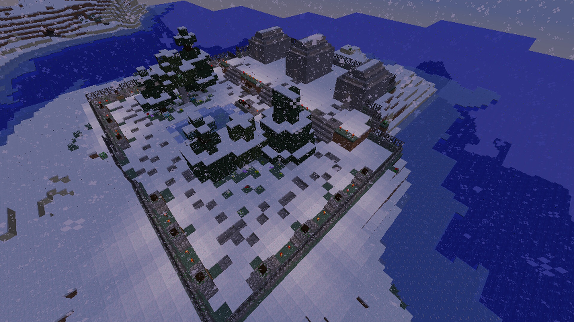 Winter Cemetery Minecraft Map