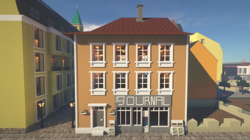 Download the Little tiles&Chisels and bits City! Minecraft Map