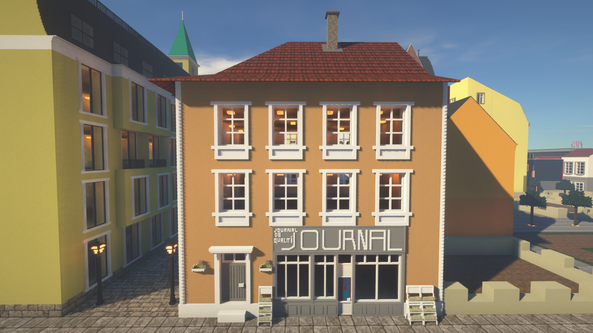 Download the Little tiles&Chisels and bits City! Minecraft Map