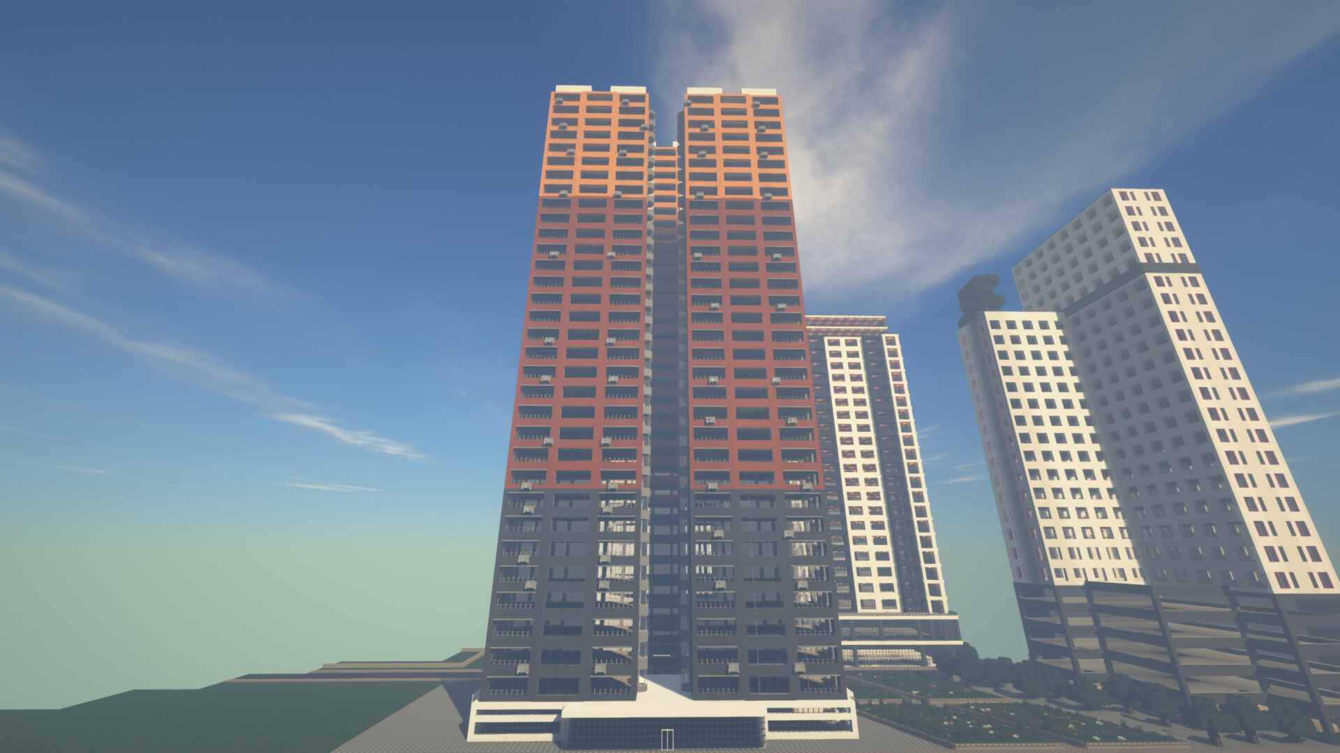 Download the Little tiles&Chisels and bits City! Minecraft Map