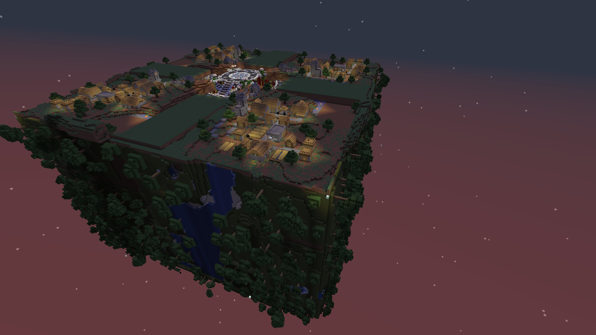 Planet Arcadia minigames Hub Minecraft Map