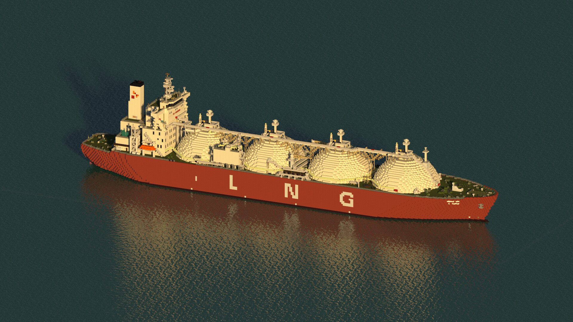 YK SOVEREIGN (LNG TANKER) Minecraft Map