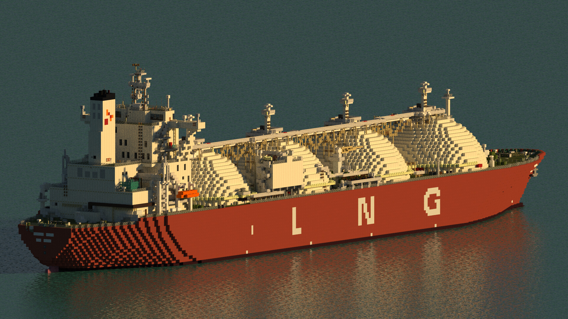 YK SOVEREIGN (LNG TANKER) Minecraft Map