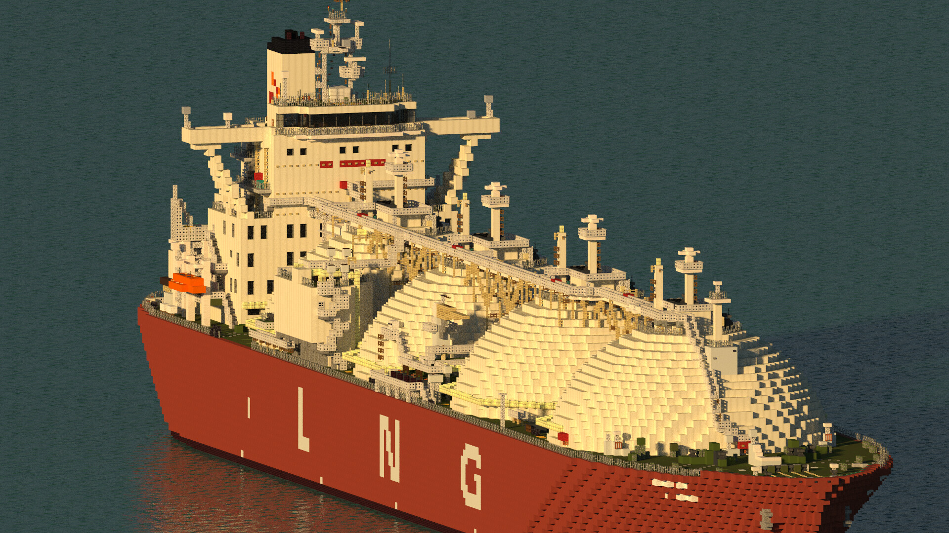 YK SOVEREIGN (LNG TANKER) Minecraft Map