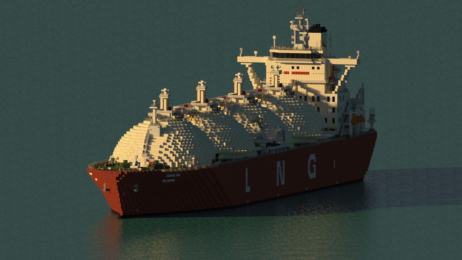 YK SOVEREIGN (LNG TANKER) Minecraft Map