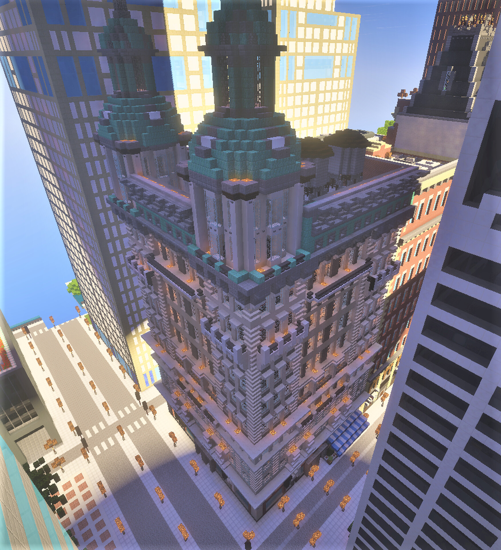 New York historical building Minecraft Map