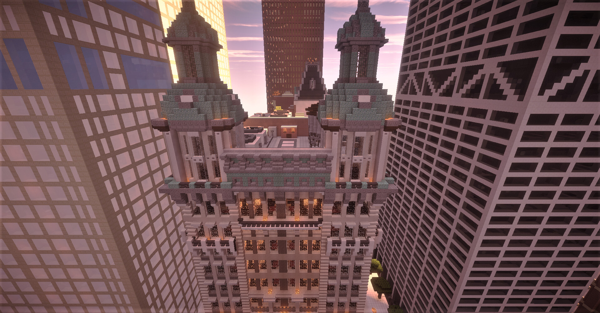New York historical building Minecraft Map