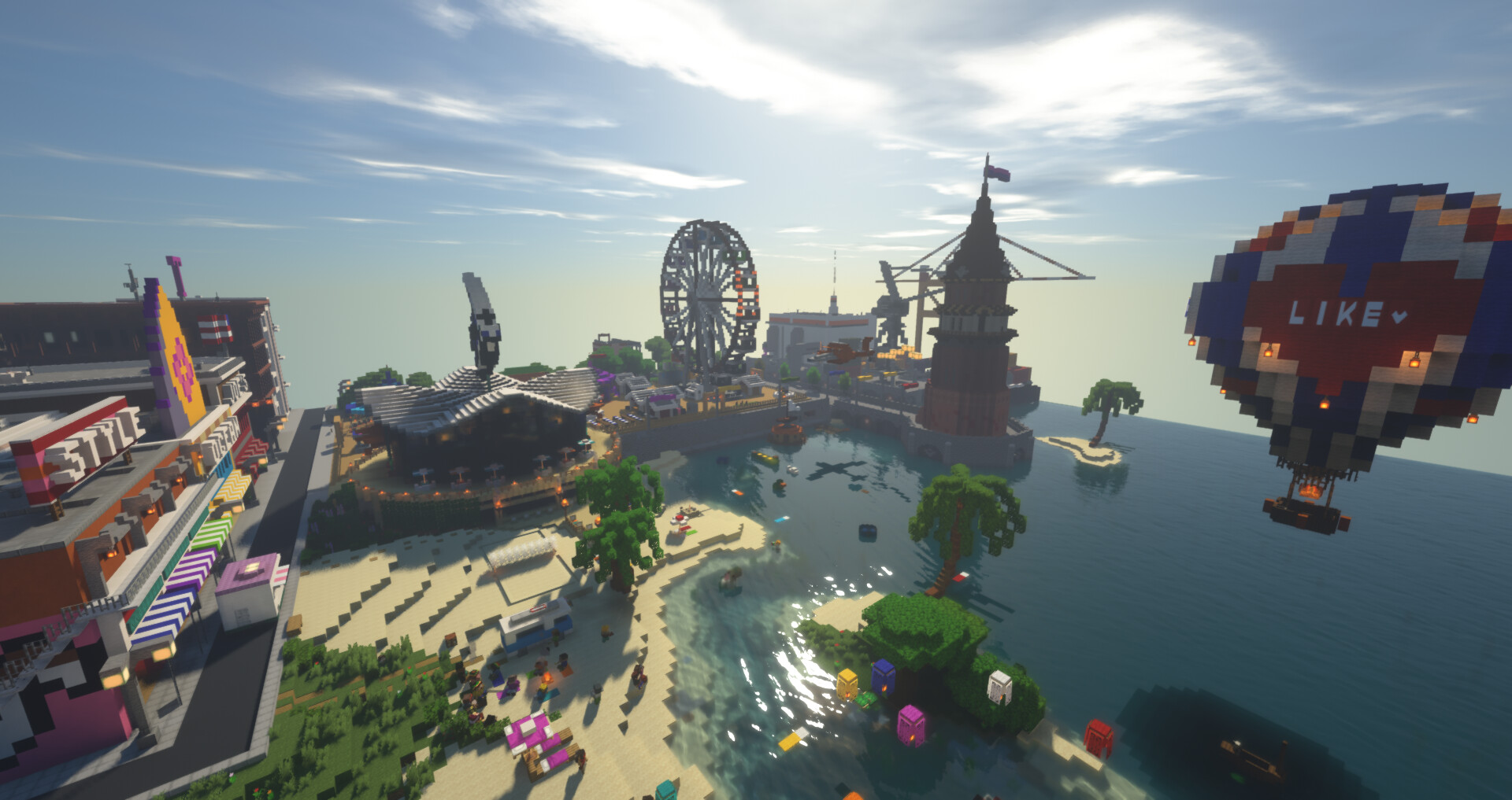 Late Summer Vibes - Beach Showcase Minecraft Map