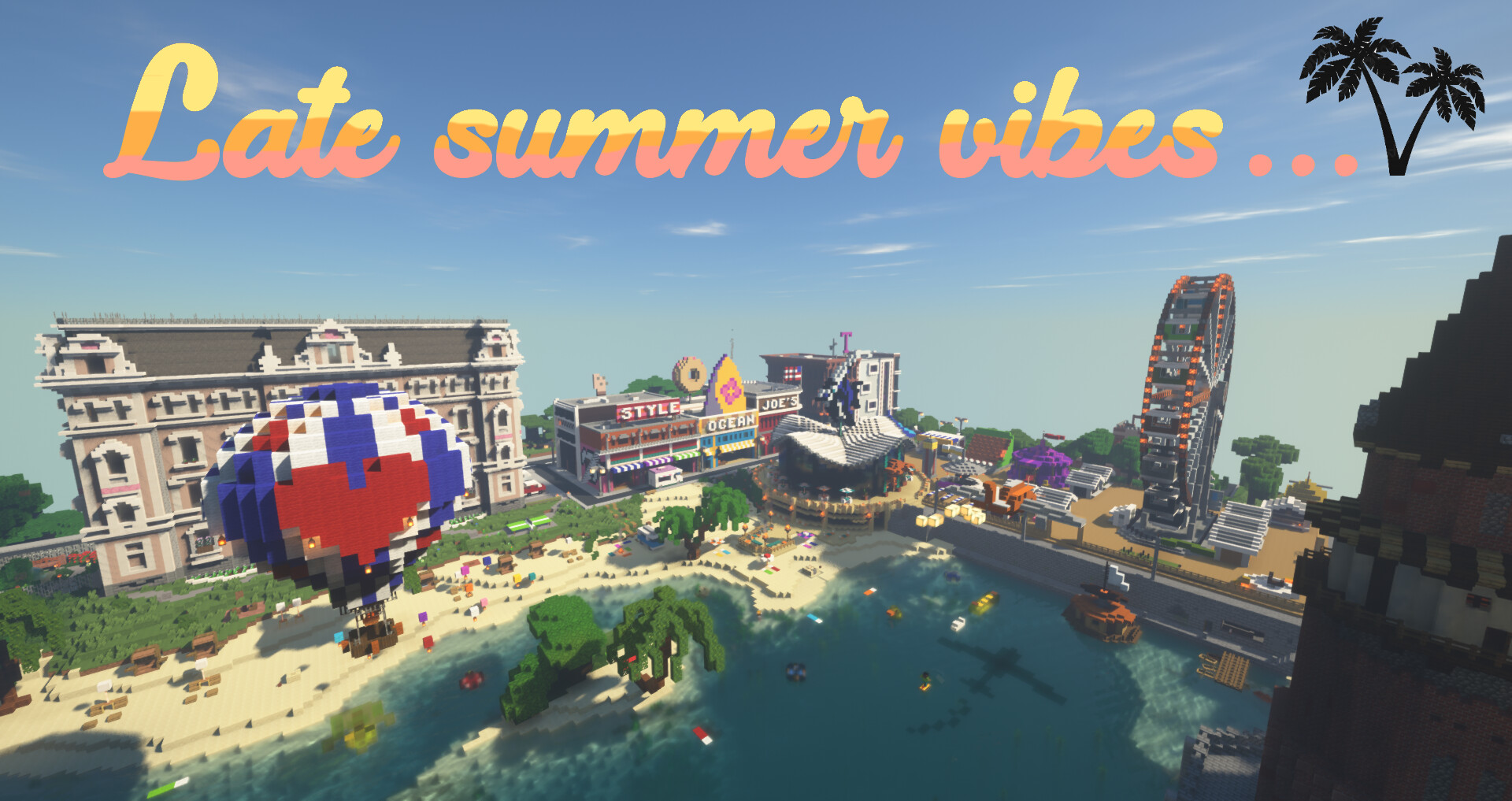 Late Summer Vibes - Beach Showcase Minecraft Map