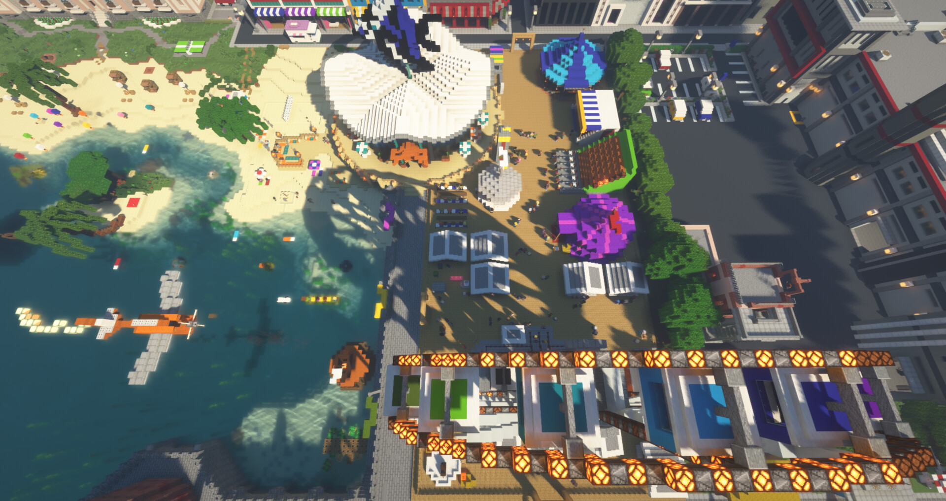 Late Summer Vibes - Beach Showcase Minecraft Map