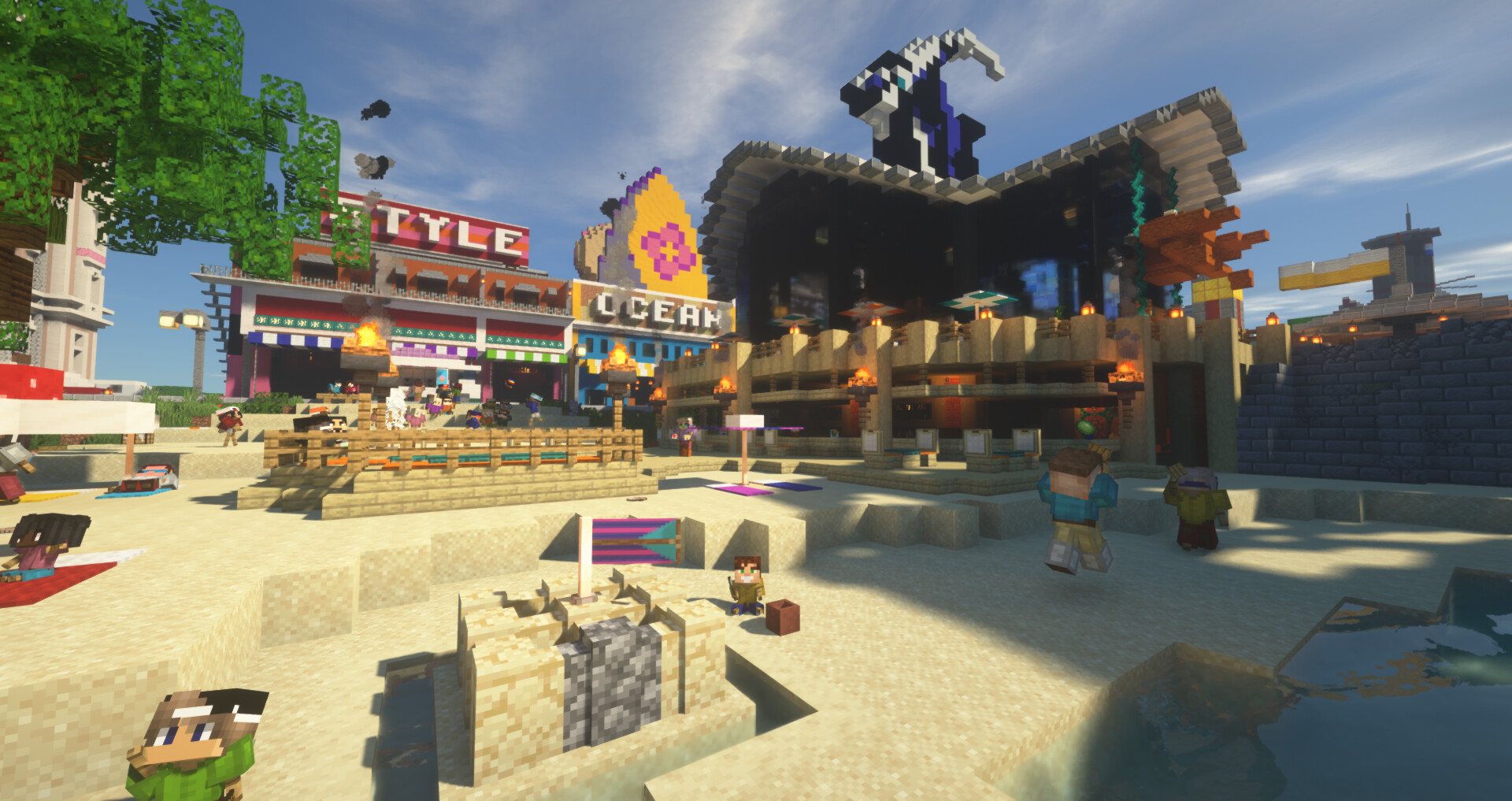 Late Summer Vibes - Beach Showcase Minecraft Map