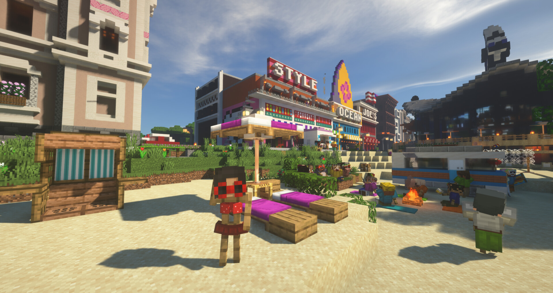 Late Summer Vibes - Beach Showcase Minecraft Map