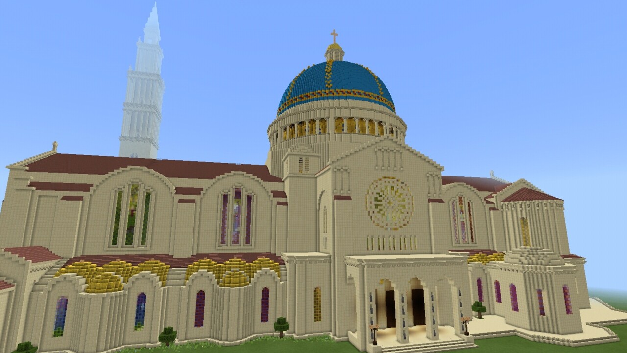 Basilica / Cathedral in Byzantine and Romanesque style Minecraft Map