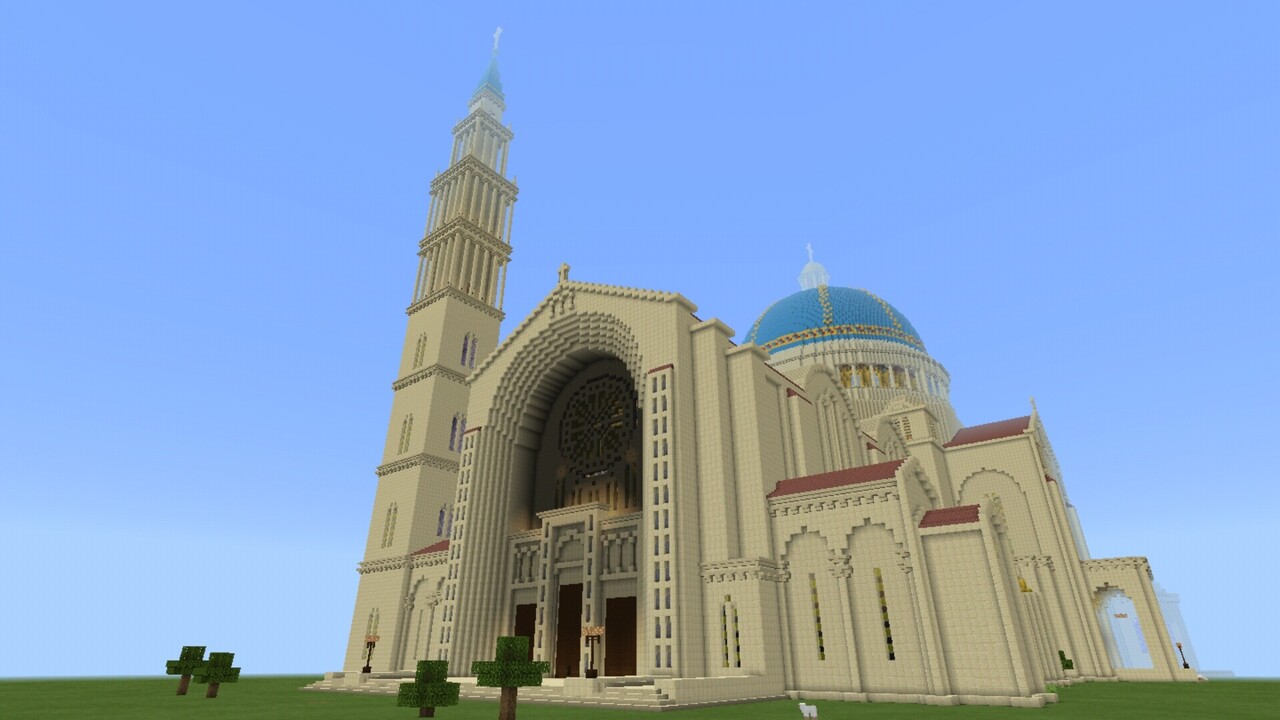 Basilica / Cathedral in Byzantine and Romanesque style Minecraft Map