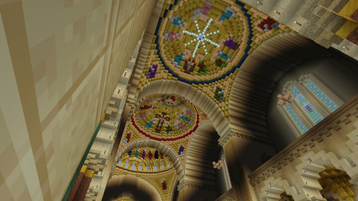 Basilica / Cathedral in Byzantine and Romanesque style Minecraft Map