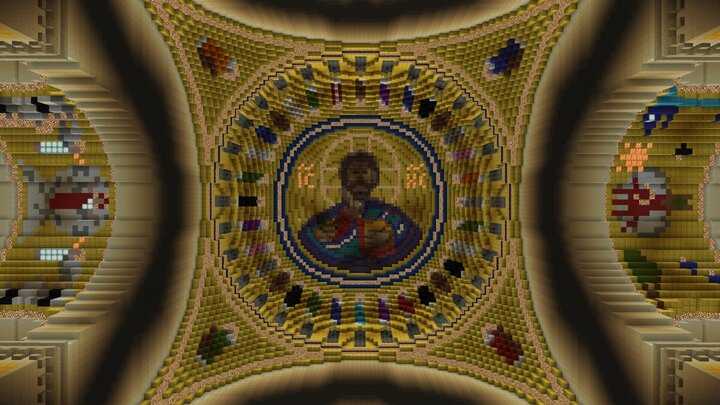 Basilica / Cathedral in Byzantine and Romanesque style Minecraft Map