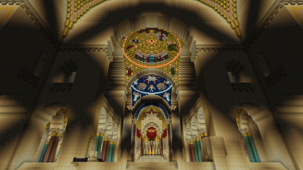Basilica / Cathedral in Byzantine and Romanesque style Minecraft Map