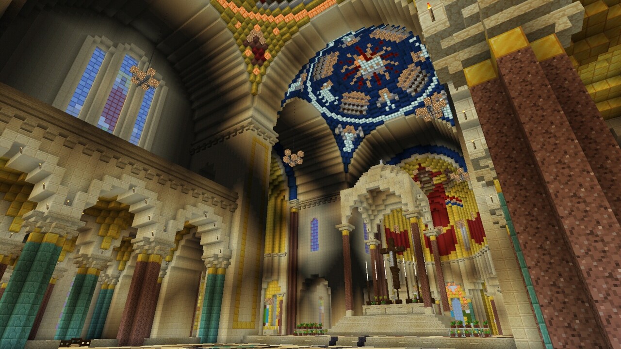 Basilica / Cathedral in Byzantine and Romanesque style Minecraft Map