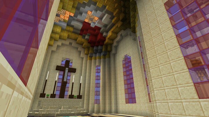 Basilica / Cathedral in Byzantine and Romanesque style Minecraft Map
