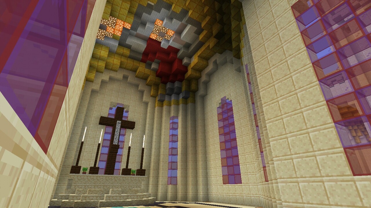 Basilica / Cathedral in Byzantine and Romanesque style Minecraft Map