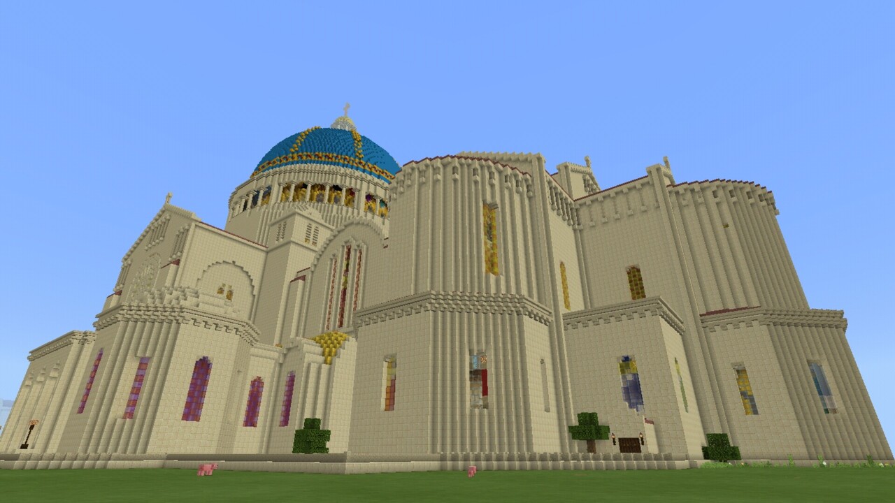Basilica / Cathedral in Byzantine and Romanesque style Minecraft Map