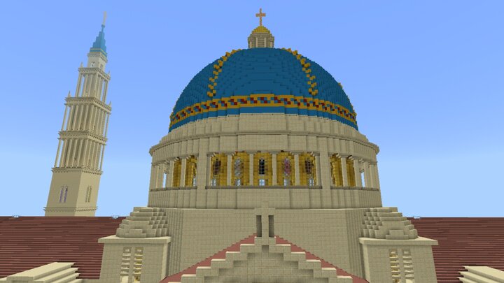 Basilica / Cathedral in Byzantine and Romanesque style Minecraft Map