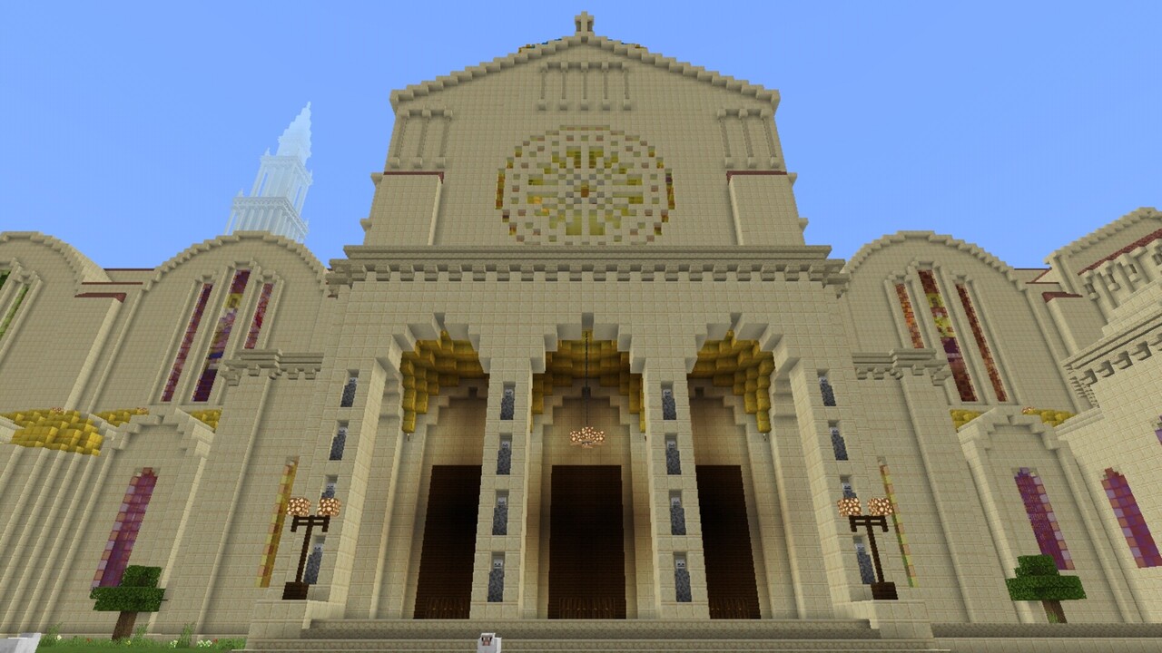 Basilica / Cathedral in Byzantine and Romanesque style Minecraft Map