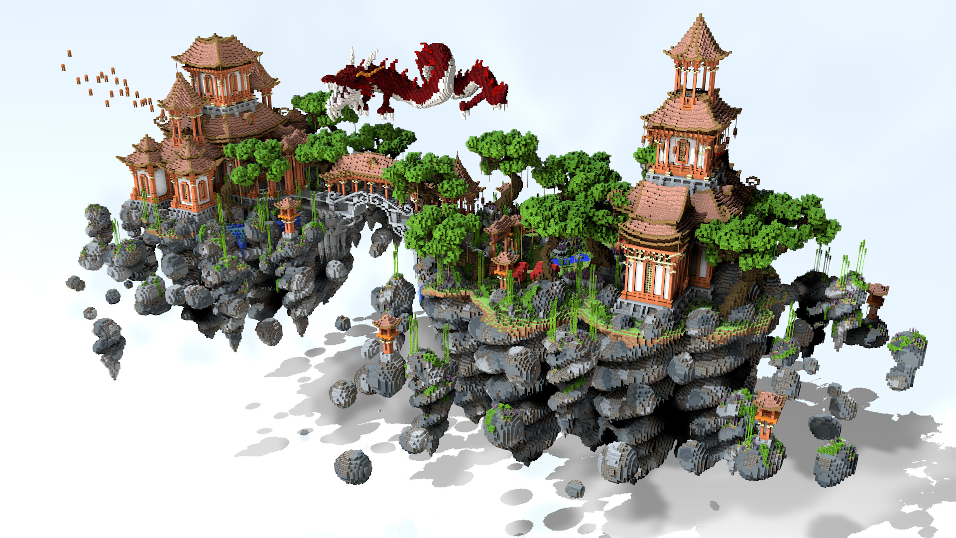 Japan Skyblock Spawn Minecraft Map